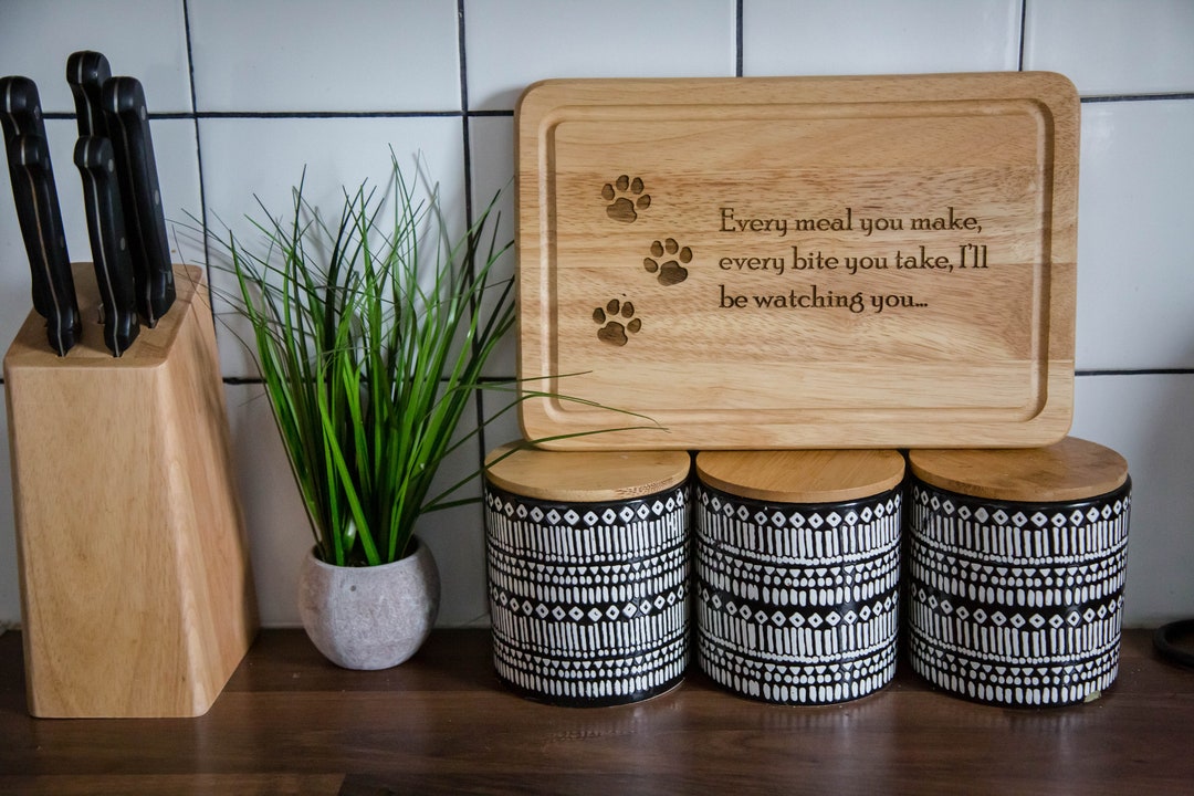 Personalised Chopping Board - Pet Dog Design - Etsy UK