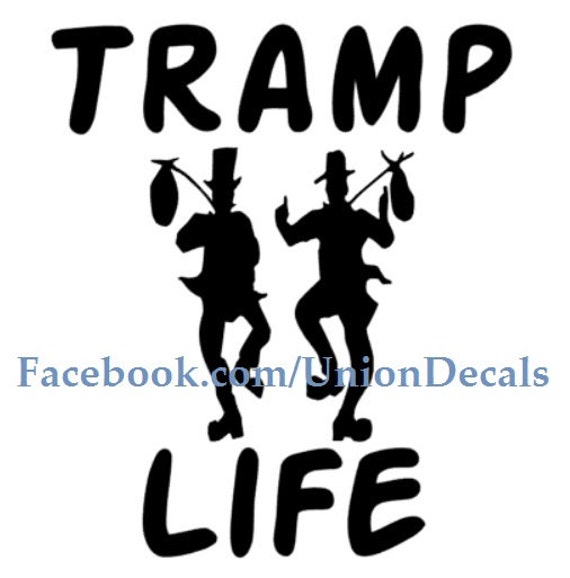 Tramp Life decal UNION STICKER | Etsy