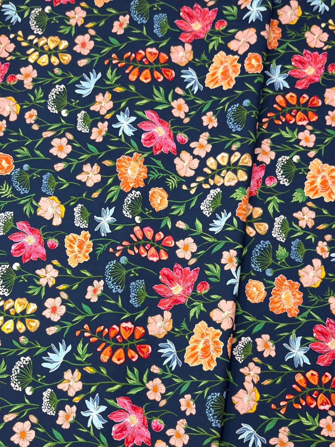 Wild Majestic/the Flower Fields/maureen Cracknell/art Gallery Fabrics ...
