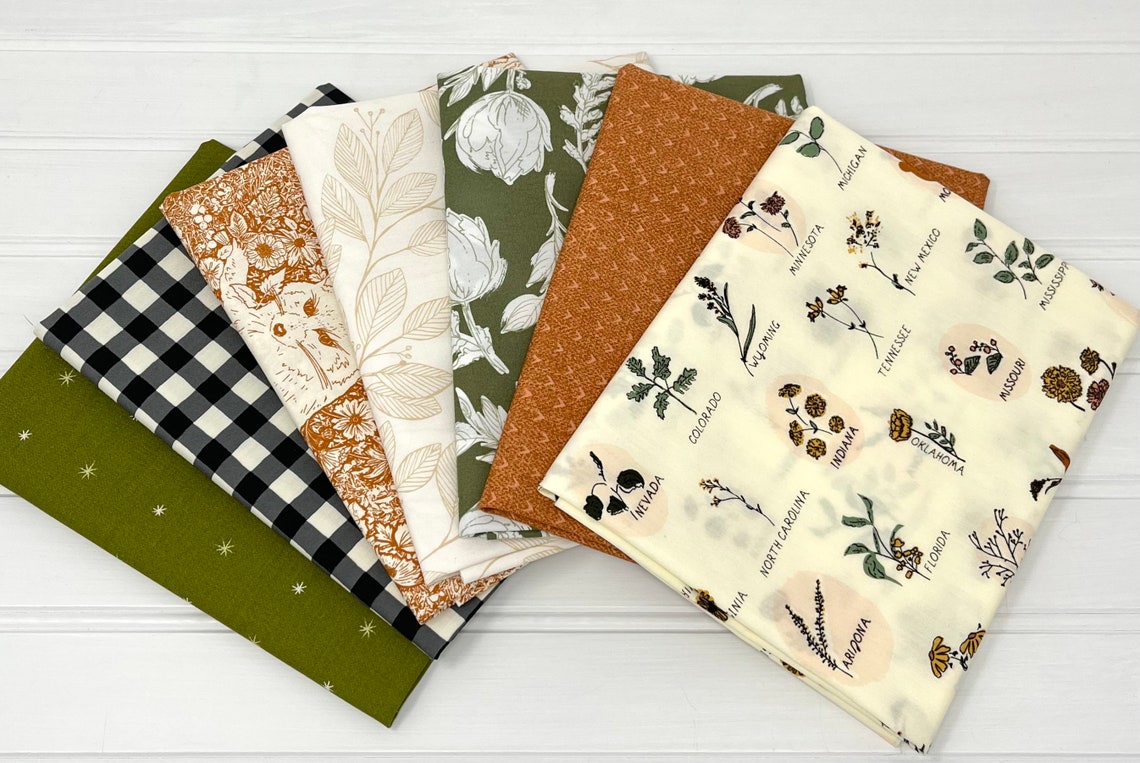 Fat Quarter/half Yard Bundle/curated Collection/hand - Etsy