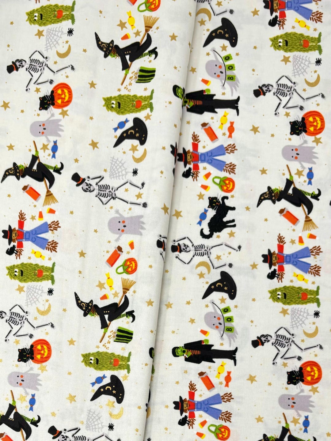 Halloween Parade in Cream Metallic/halloween/rifle Paper Co./cotton ...
