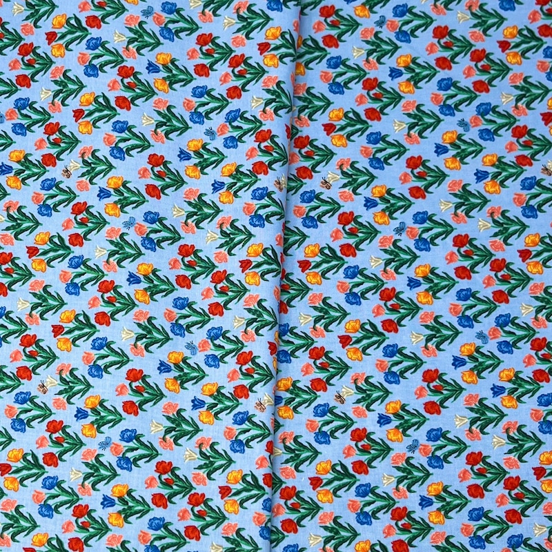 Tulip Print Fabric - Etsy
