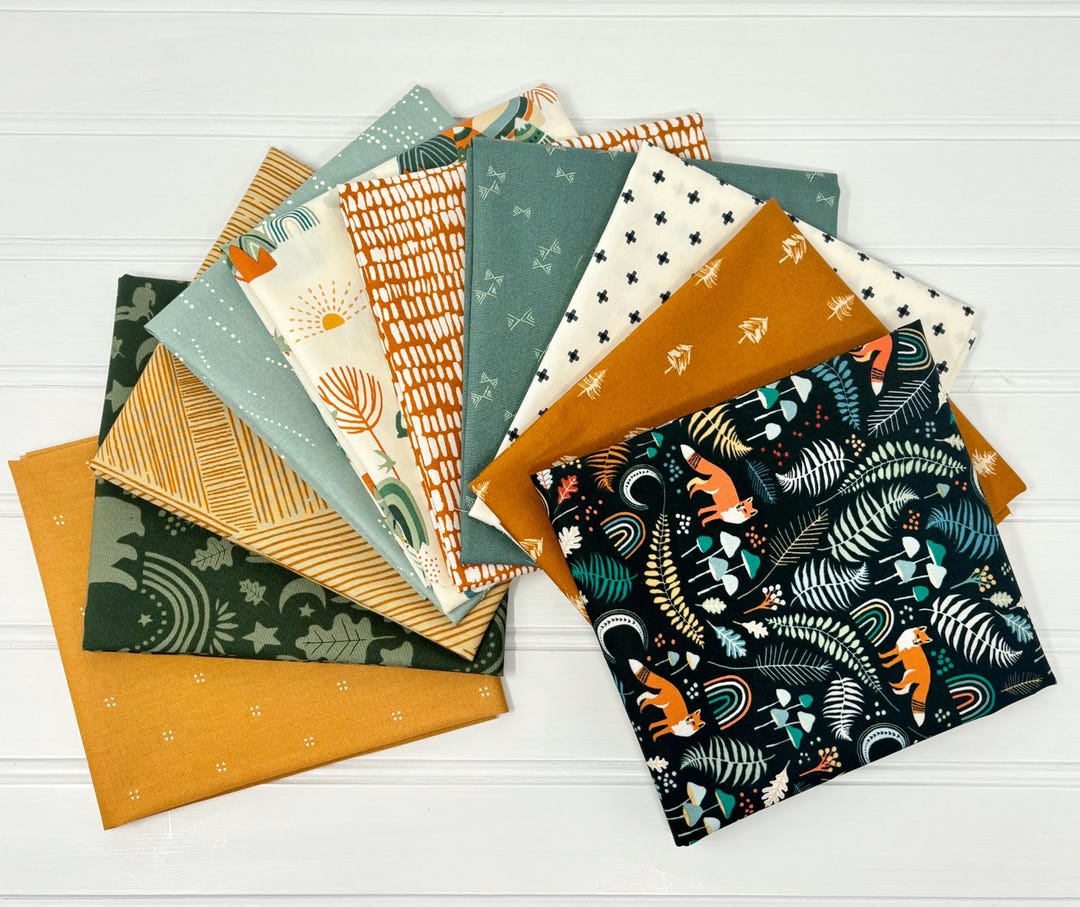Fat Quarter/half Yard Bundle/curated Collection/bear Mountain Trail/hand Selected/art Gallery ...