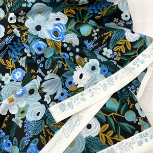 Blue Floral/garden Party/rifle Paper Co./cotton Steel/rjr Fabrics/100% ...