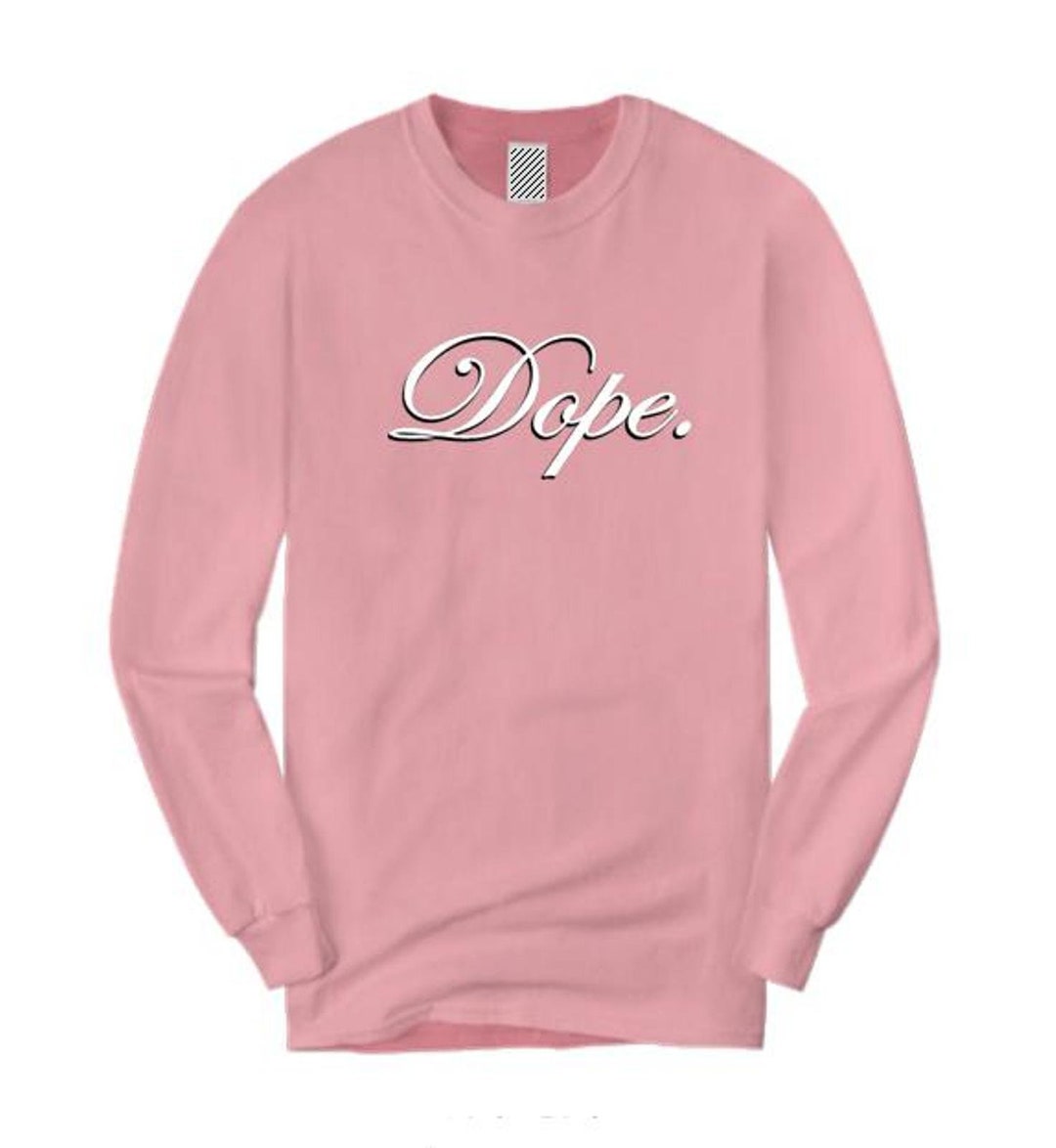 Womens Long Sleeve, Stylish 'dope' Graphic-assorted Colors (sizes Sm-4x ...