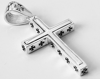 Rocker Cross Pendant - Etsy