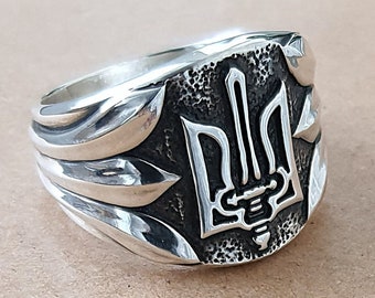 Ukrainian Trident Ring - Etsy
