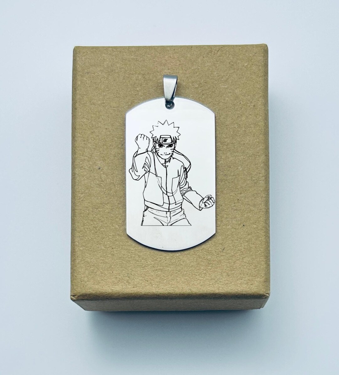 Naruto Pendant. Anime Pendant Chain Necklace Stainless Steel Gift - Etsy