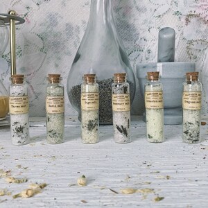 Botanical Salts Set Apothecary Set Pagan Altar / Botanical-herbal ...