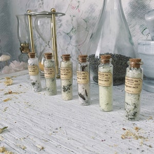 Botanical Salts Set Apothecary Set Pagan Altar / Botanical-herbal ...