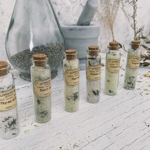 Botanical Salts Set Apothecary Set Pagan Altar / Botanical-herbal ...