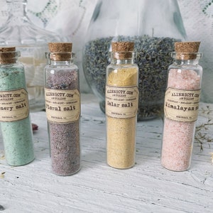 Witches Salts Set Apothecary Set Pagan Altar / Botanical-floral ...