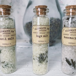 Botanical Salts Set Apothecary Set Pagan Altar / Botanical-herbal ...