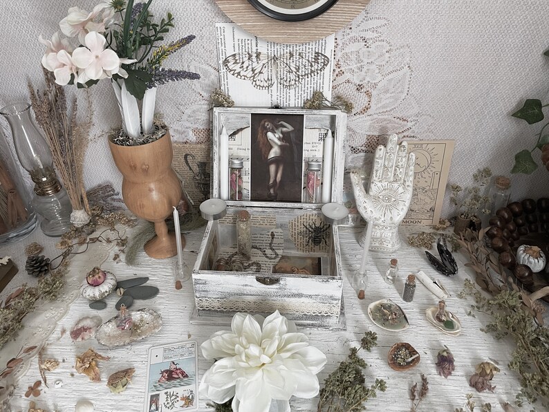 Personalized Apothecary Witch Altar Set Altar Set Cabinet - Etsy