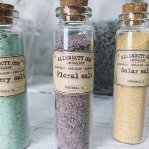 Witches Salts Set Apothecary Set Pagan Altar / Botanical-floral ...
