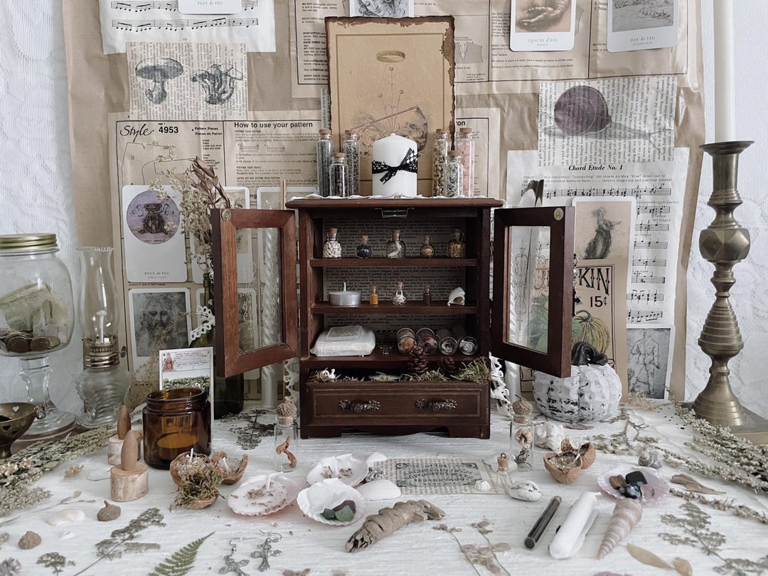 Apothecary Witch Altar Altar Set Pagan Altar / Ophelia Altar-witchcraft ...