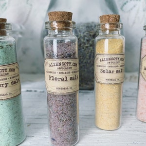 Witches Salts Set Apothecary Set Pagan Altar / Botanical-floral ...