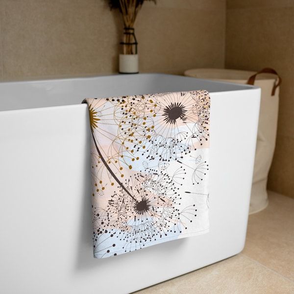 Floral Bath Towel - Etsy