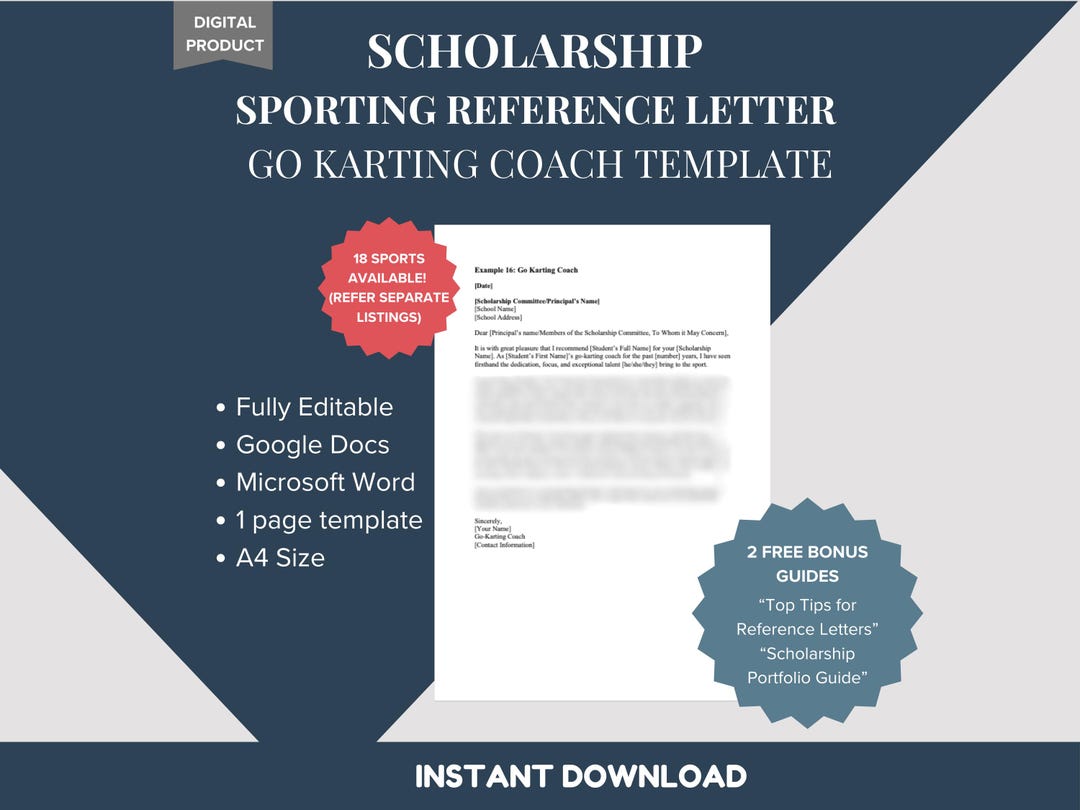 Go Karting Coach Recommendation Letter Template - Professional ...