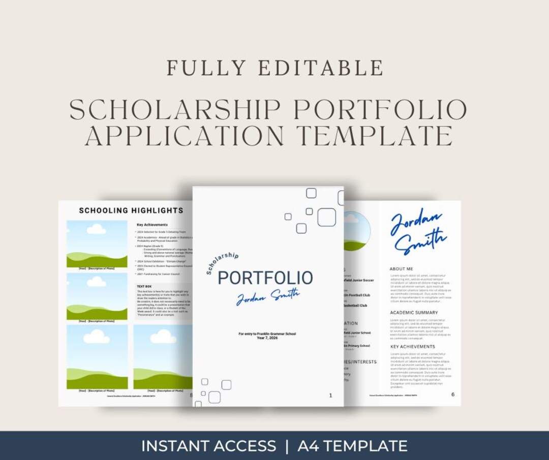 Creative Art Scholarship Portfolio Application | Visual Student ...