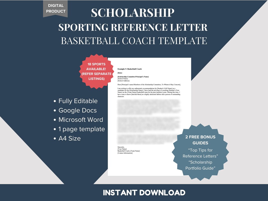 Basketball Coach Recommendation Letter Template - Professional ...
