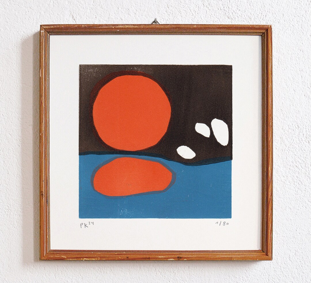 Uncertain Place 19 Original Linocut on Paper Handmade and Signed ...