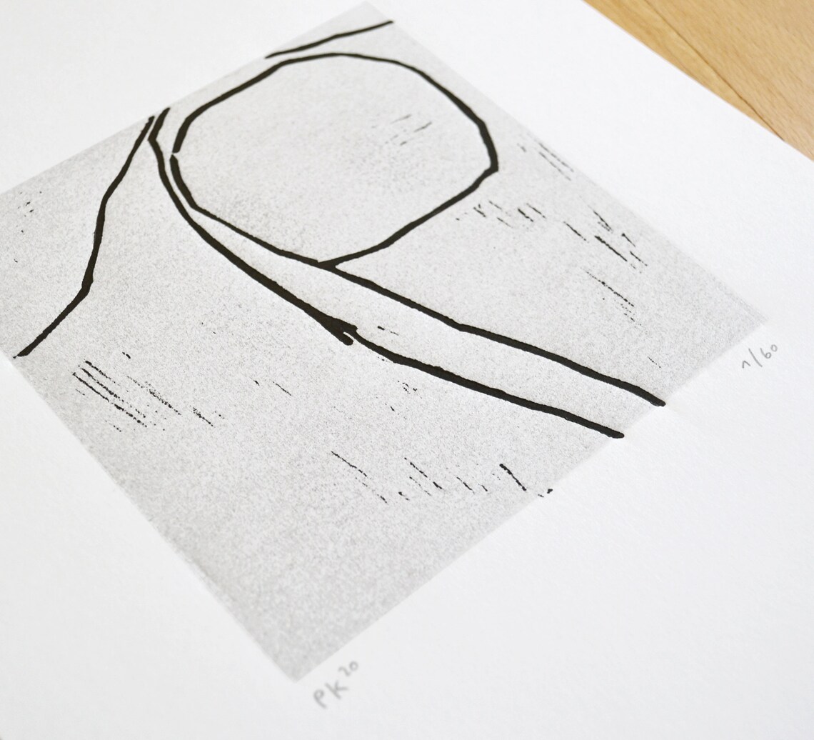 Position Finding 3 Original Linocut on Paper Handmade and Signed ...