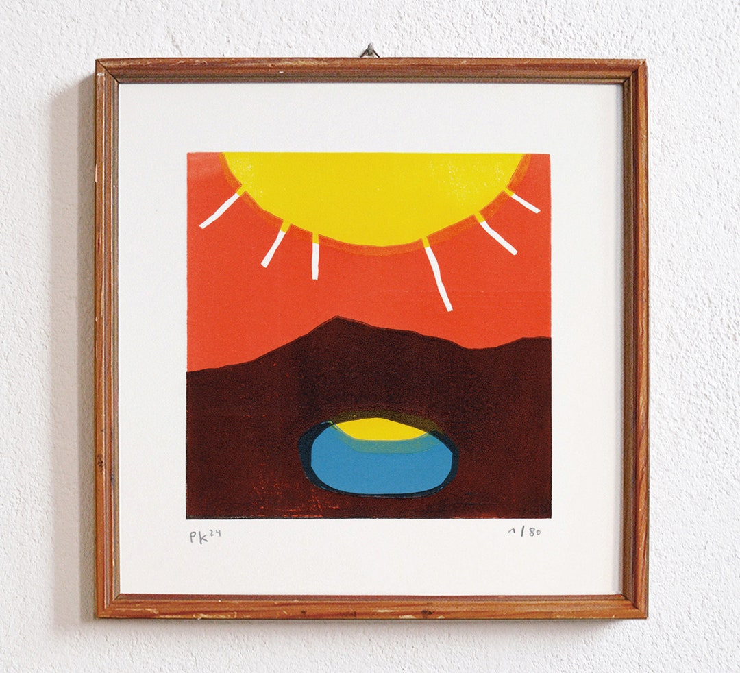 Uncertain Place 24 · Original Linocut on Paper · Handmade and Signed ...