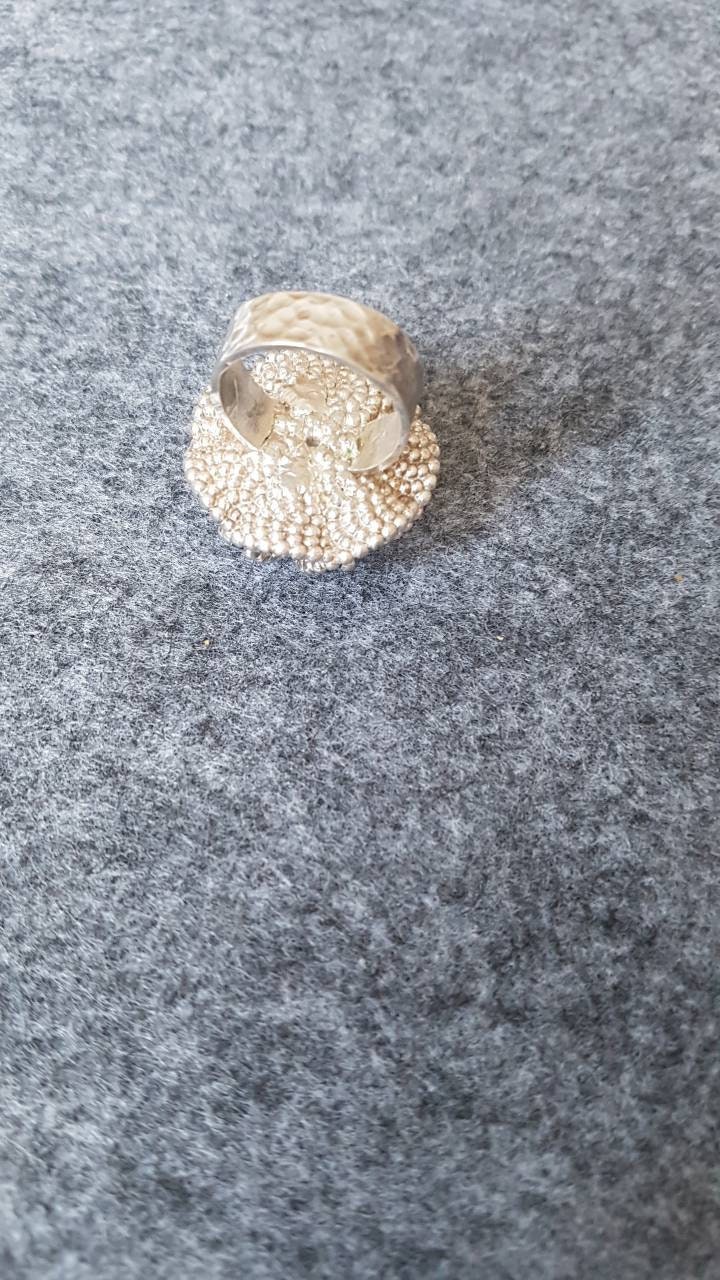 Gift for Her. Beautiful Abstract Flower Ring. 3D Printed Top of the ...