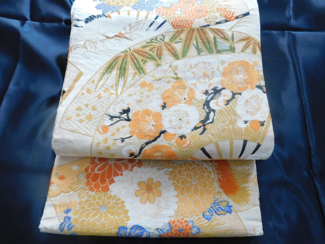 Japanese Vintage Zentsu Full of Design Obi - Etsy