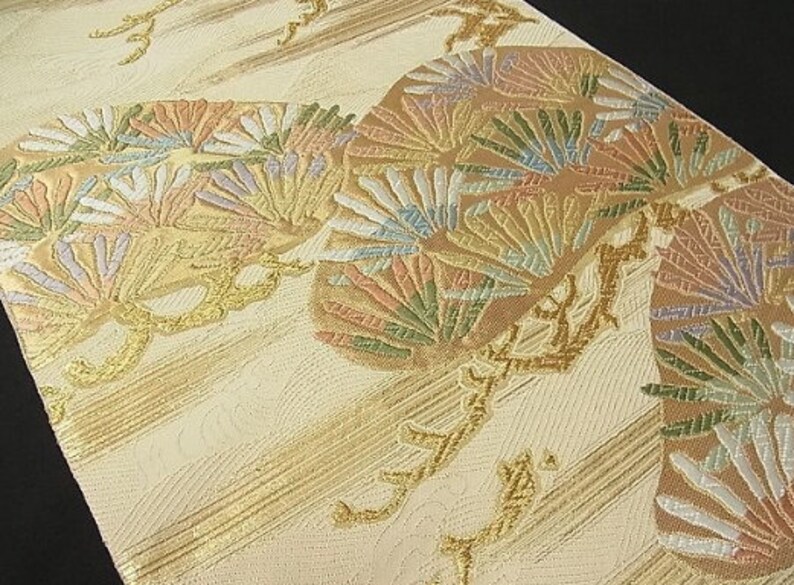 Japanese Silk Obi From Nishijin - Etsy