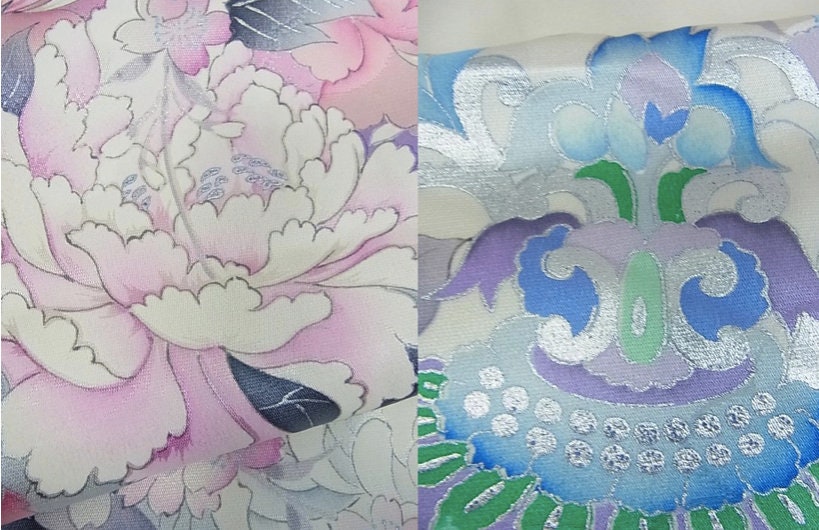 Japanese Silk Furisode - Etsy