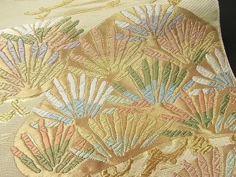 Japanese Silk Obi From Nishijin - Etsy