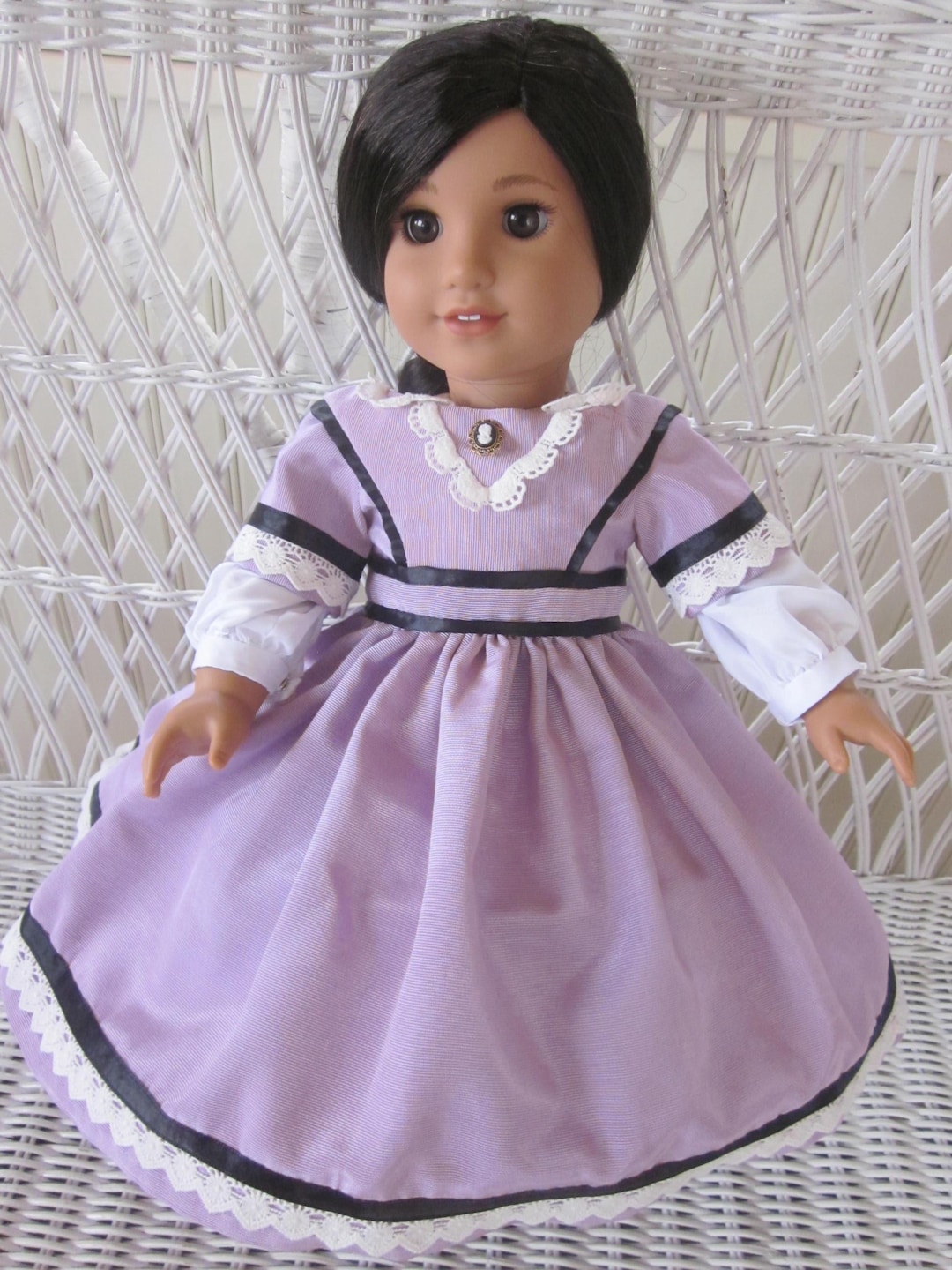 Civil War Era Doll Evening Dress Handmade to Fit American Girl & Other ...