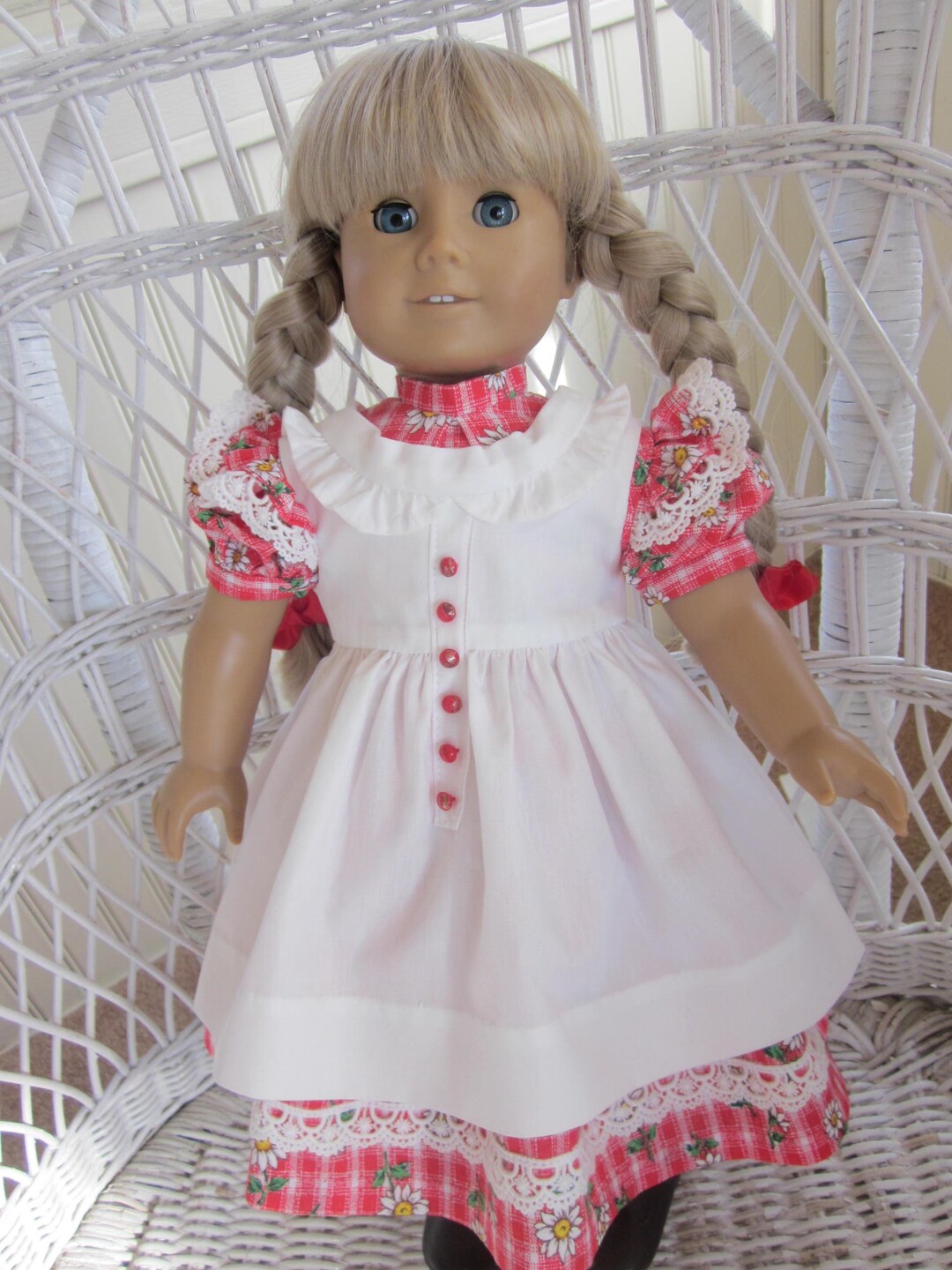 Prairie Ruffles Pioneer Era Doll Dress Handmade to Fit American Girl ...