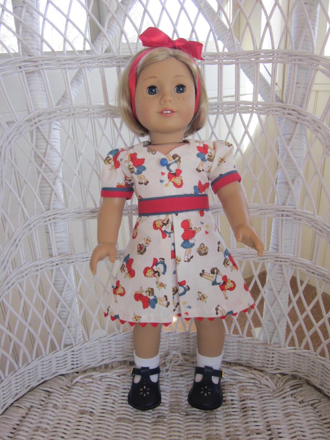 1940's Sweetheart Dress Handmade to Fit American Girl and Other 18 Inch ...