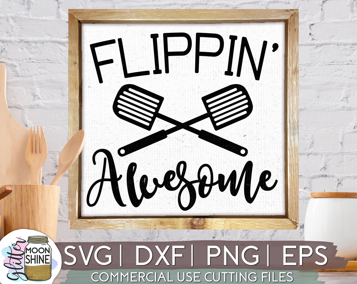 Flippin' Awesome Svg Eps Dxf Png Files for Cutting - Etsy