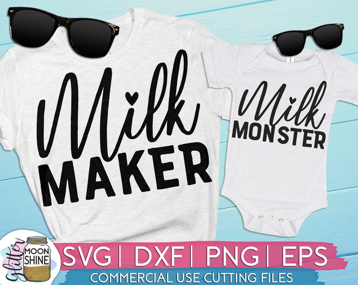 Milk Maker Milk Monster Set Svg Eps Dxf Png Files for Cutting - Etsy