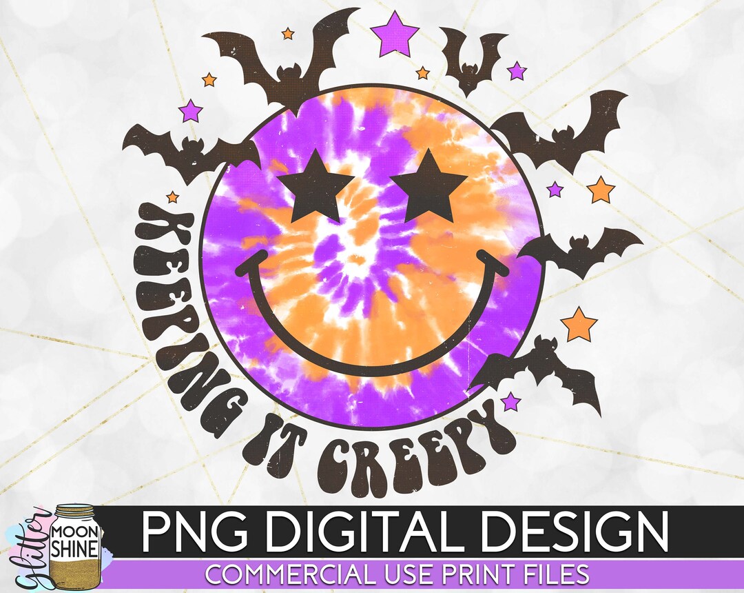 Keeping It Creepy Bats Smile PNG Print File for Sublimation or Print ...
