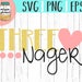 Threenager Third Birthday Svg Png Eps Files for Cutting Machines Cameo Cricut, 3rd Birthday ...