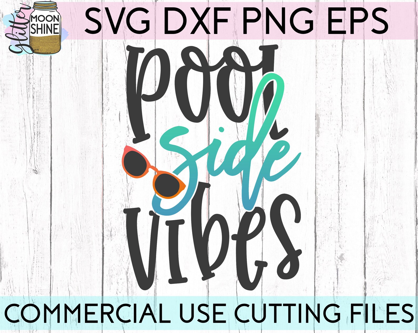 Pool Side Vibes Svg Dxf Eps Png Files for Cutting Machines - Etsy