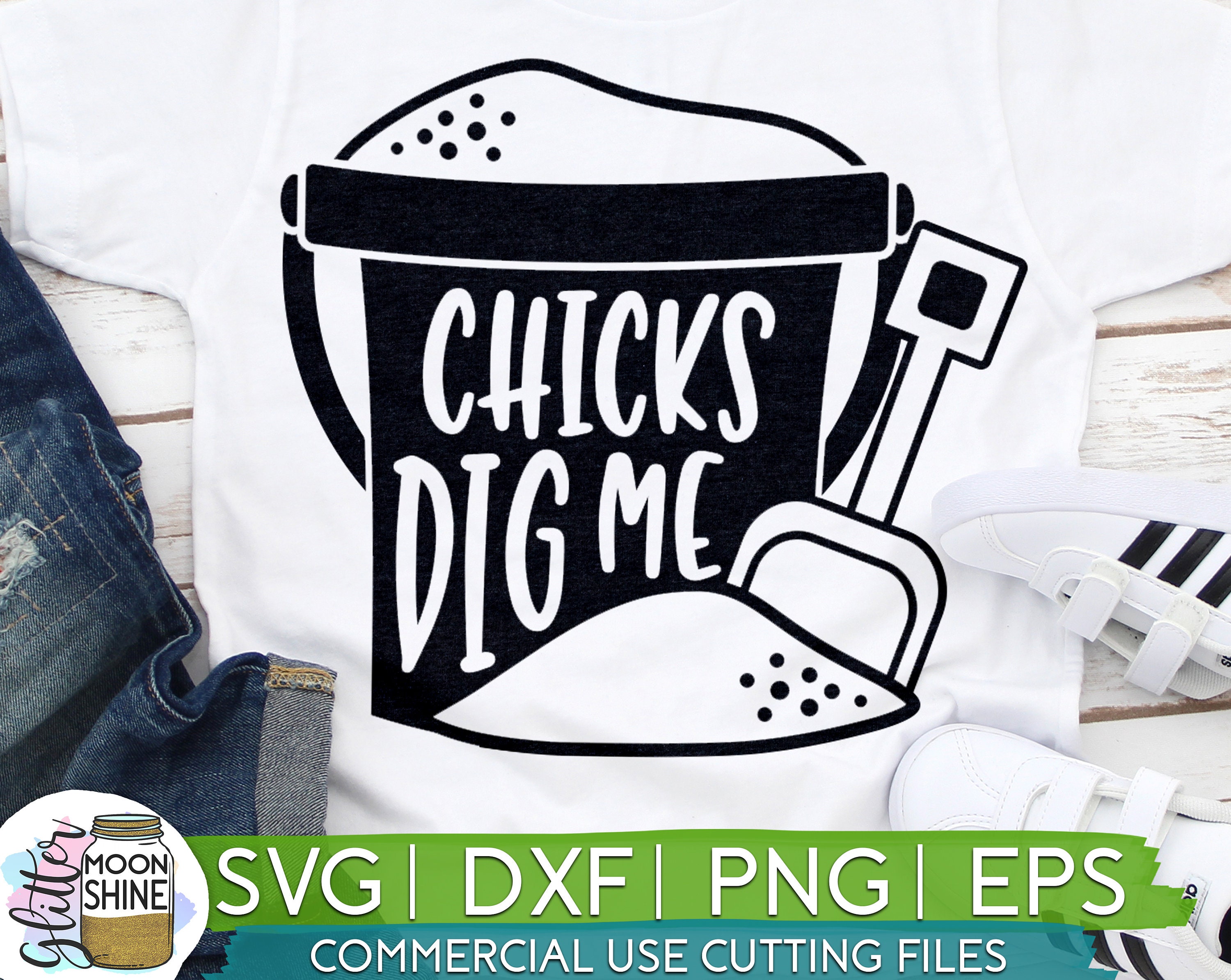 Chicks Dig Me Svg Dxf Eps Png Files for Cutting Machines Cameo Cricut ...
