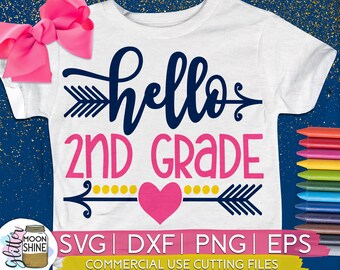 Hello School Grade Bundle Svg Eps Png Cutting Files for | Etsy