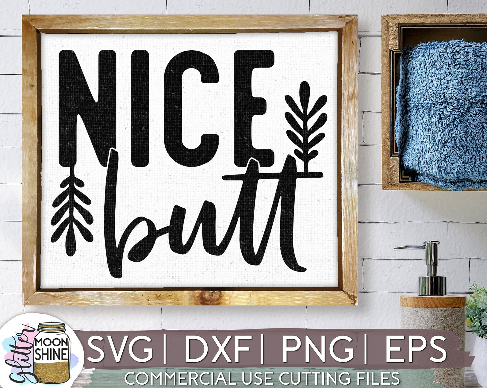 Nice Butt Svg Eps Dxf Png Files for Cutting Machines Cameo - Etsy