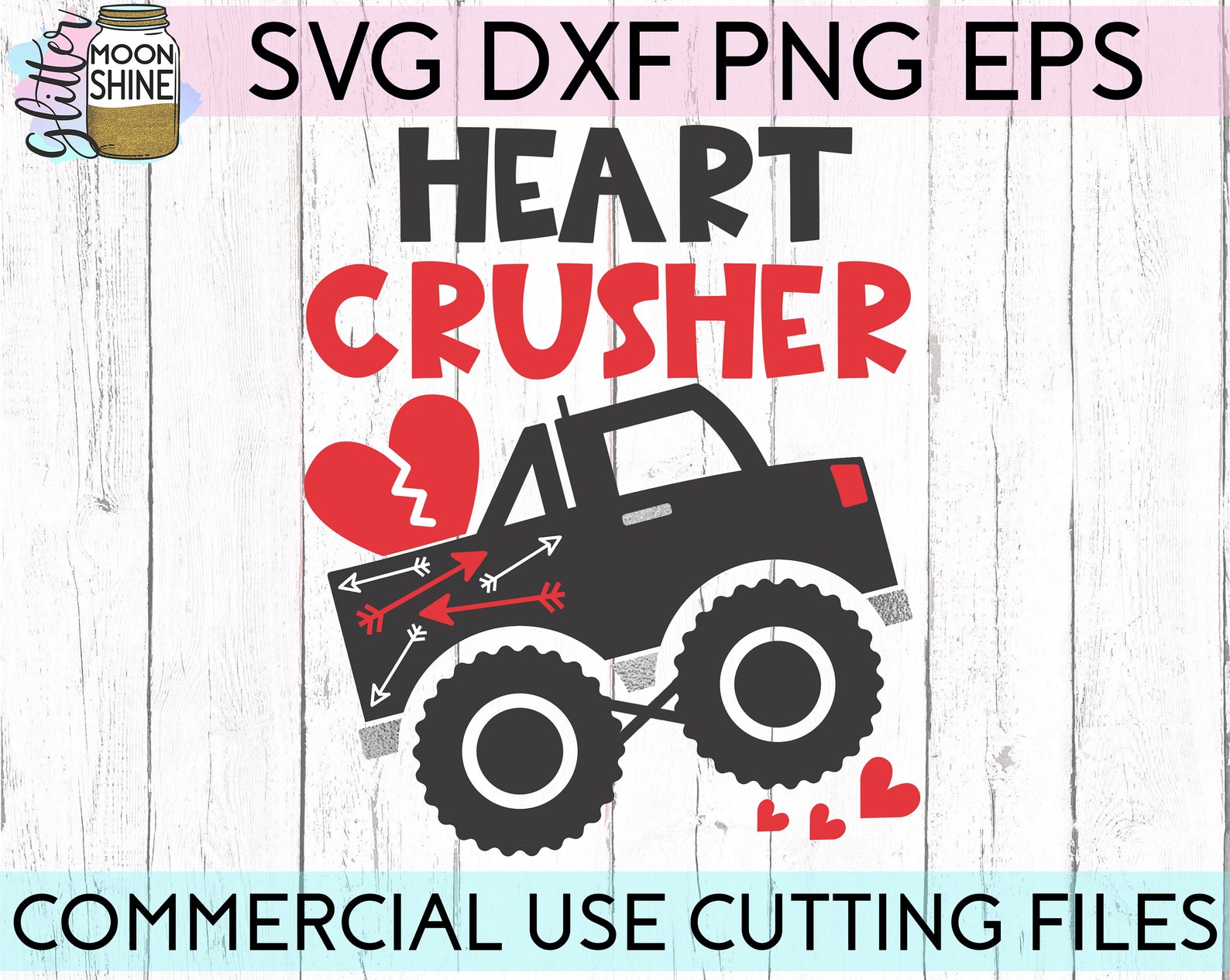 Heart Crusher svg eps dxf png Files for Cutting Machines Cameo | Etsy
