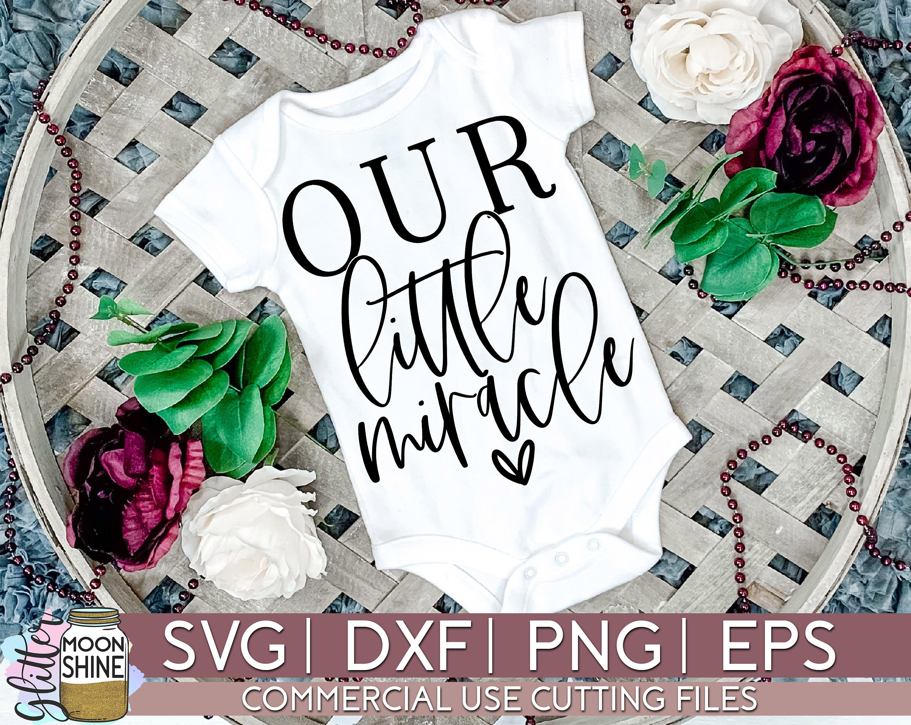 Our Little Miracle svg dxf eps png Files for Cutting Machines | Etsy
