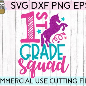 First Grade Squad Svg Eps Png Cutting Files for Silhouette Cameo Cricut ...