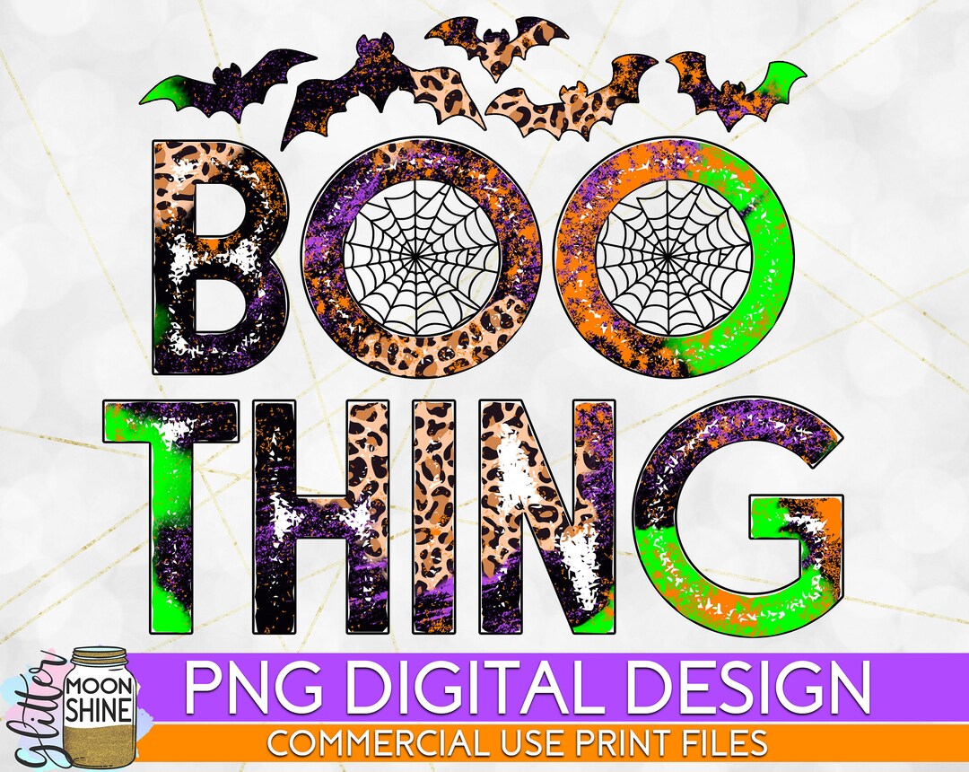 Boo Thing Grunge Bats PNG Print File for Sublimation or Print ...