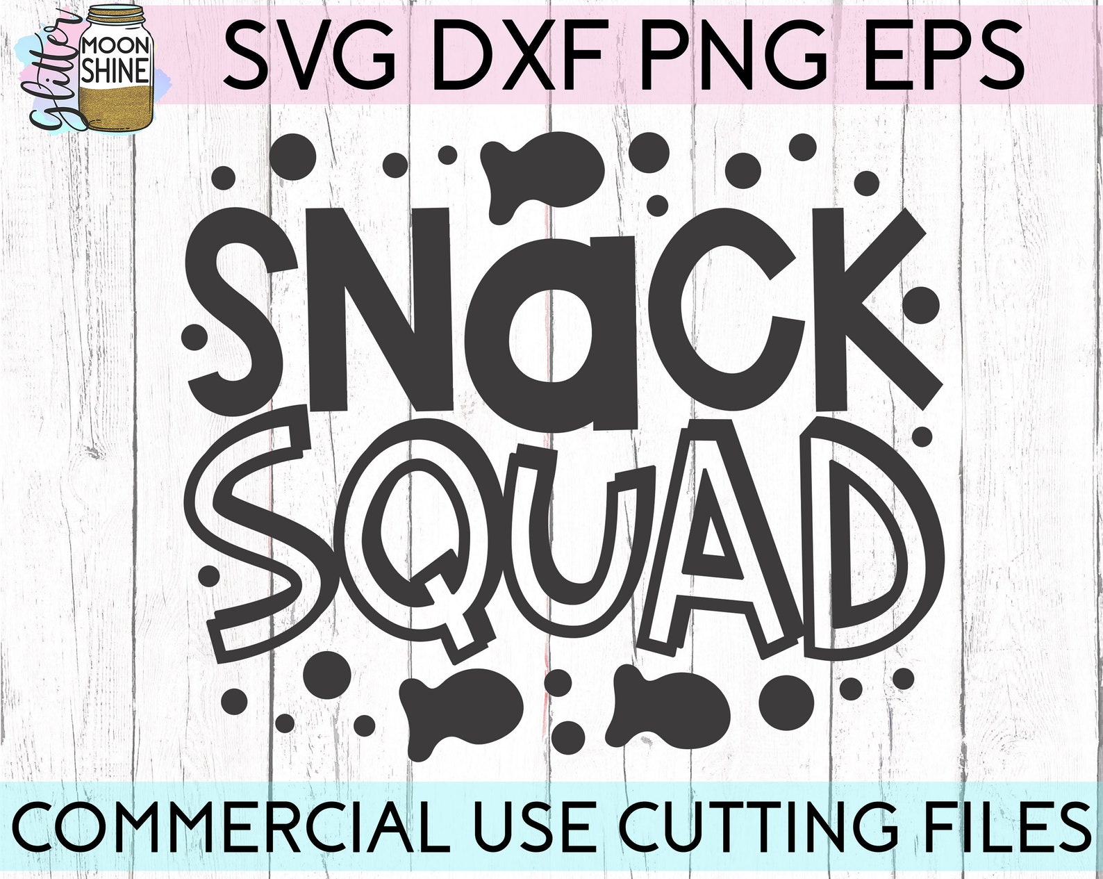 Snack Squad Svg Eps Dxf Png Cutting Files for Silhouette Cameo - Etsy