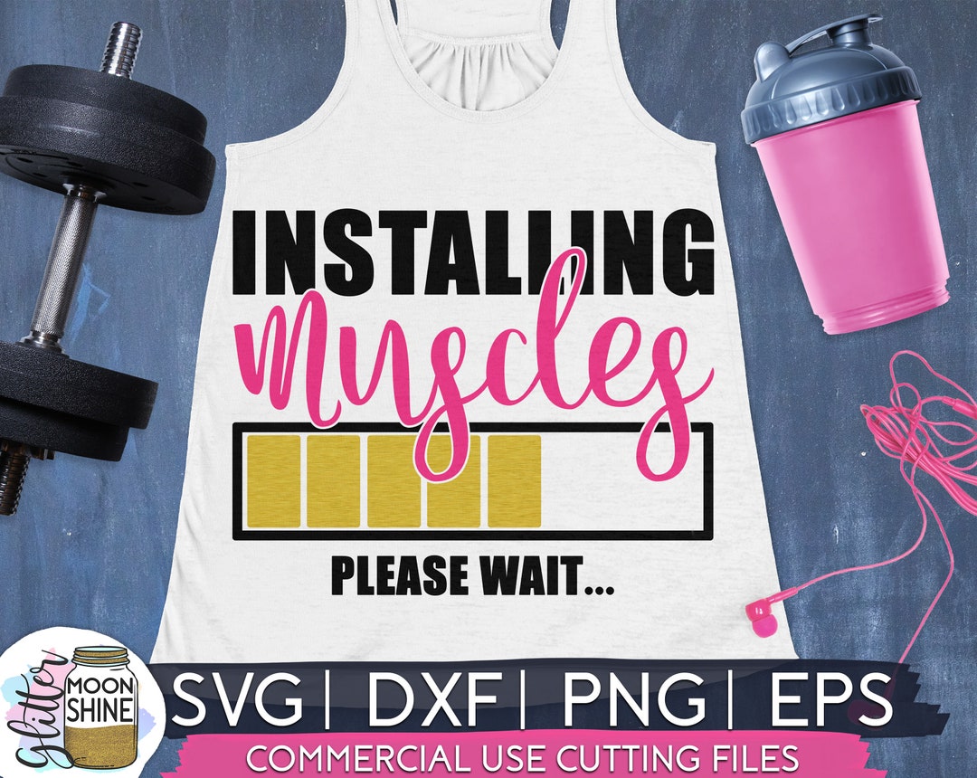 Installing Muscles Svg Dxf Eps Png Files for Cutting Machines Cameo ...